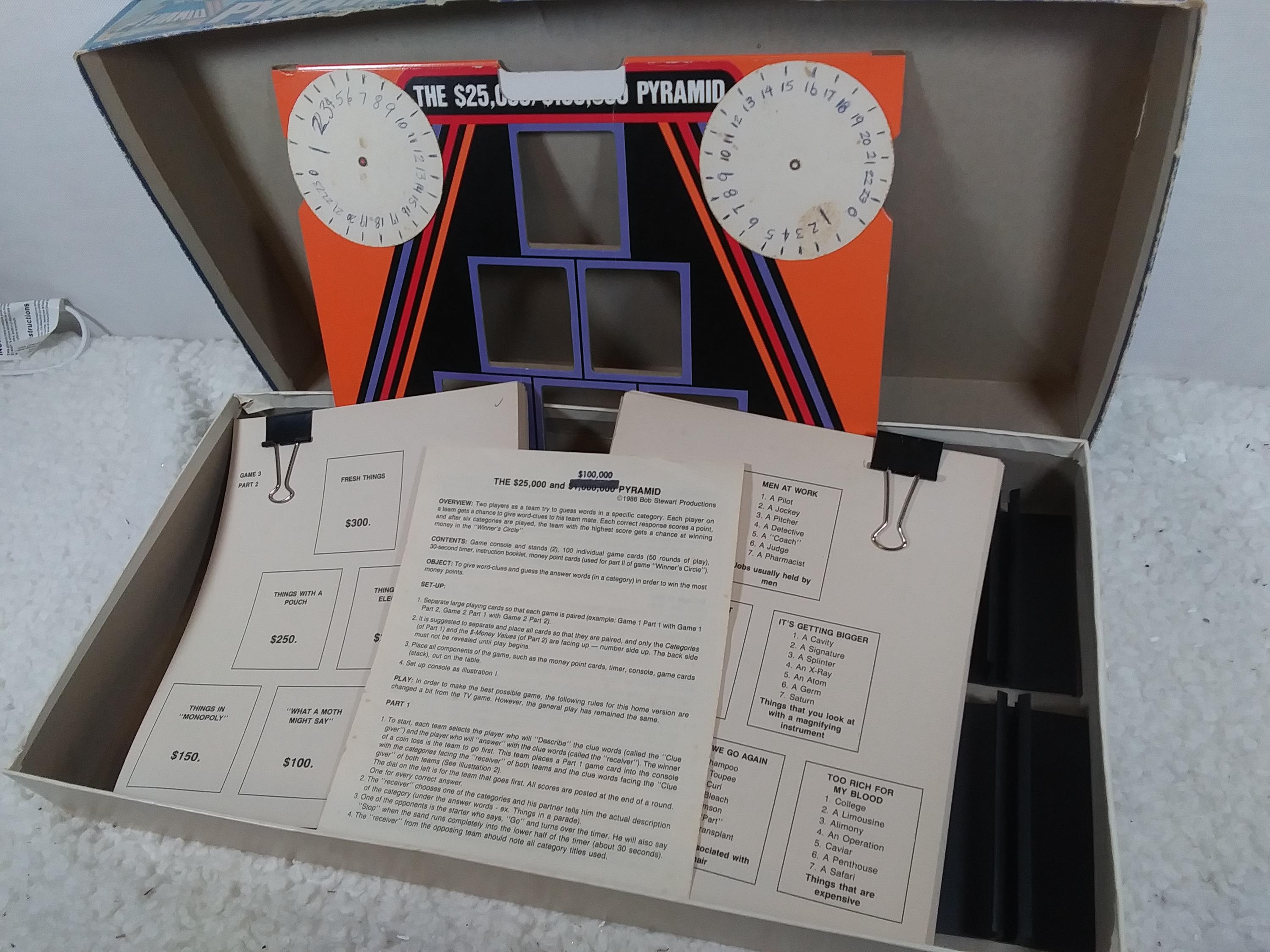 Vintage 1986 the 25,000 Pyramid Game - Etsy