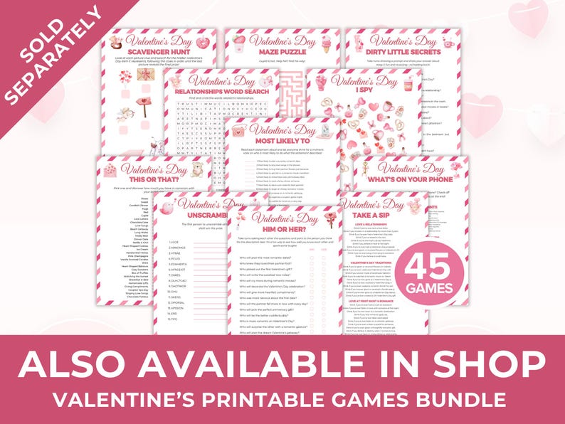 Tic Tac Toe Game Printable Valentine's Day Games Couple Party Games ...