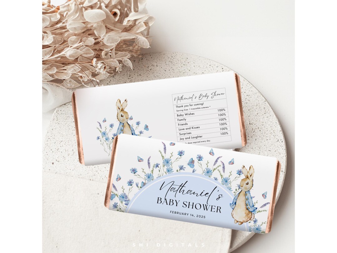 Peter Rabbit Chocolate Wrapper Chocolate Bar Wrapper Template Peter ...