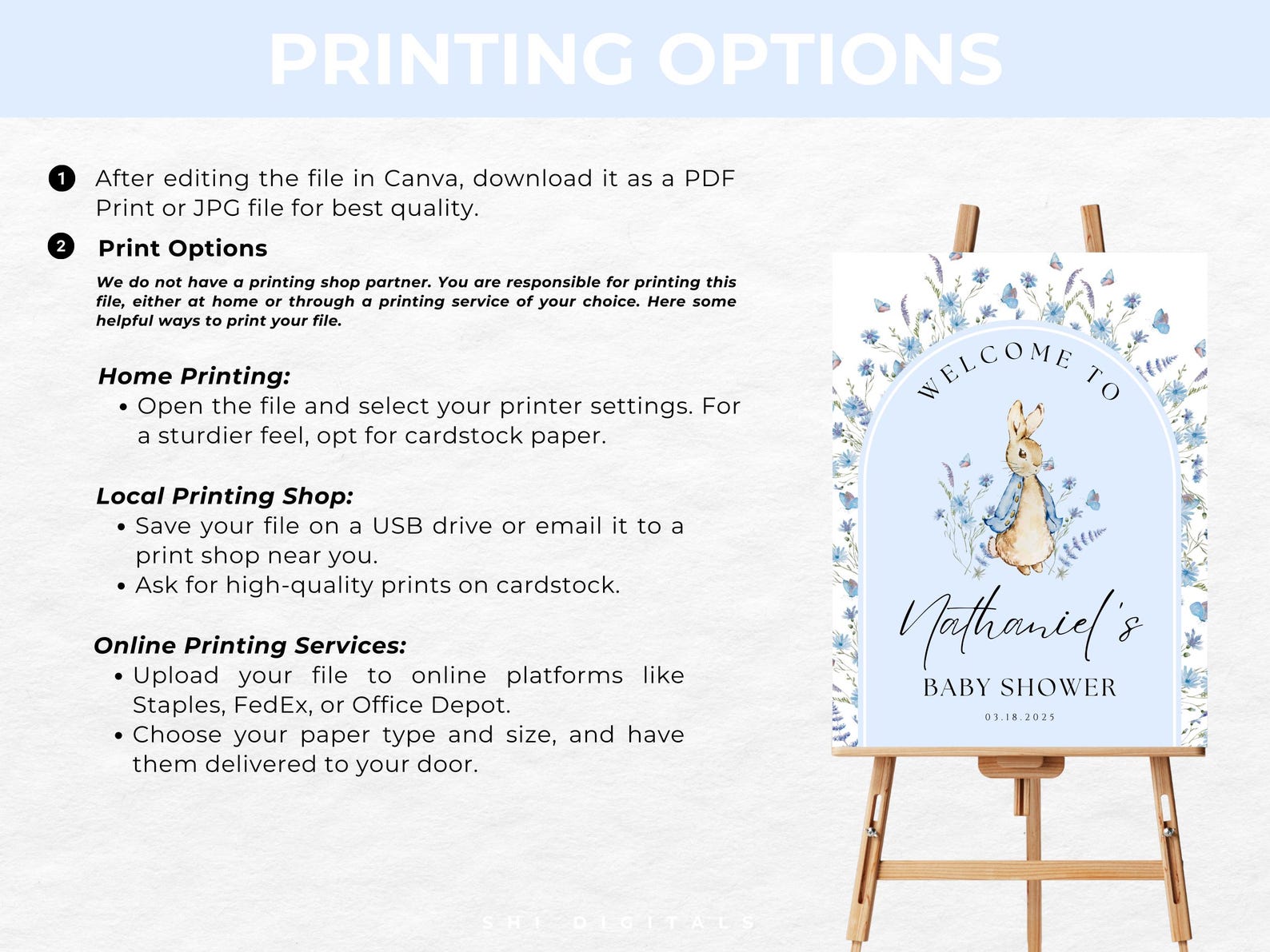 Peter Rabbit Welcome Sign Peter Bunny Baby Shower Welcome Sign ...