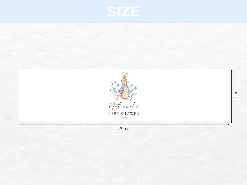 Peter Rabbit Water Bottle Label Editable Peter Rabbit Baby Shower ...