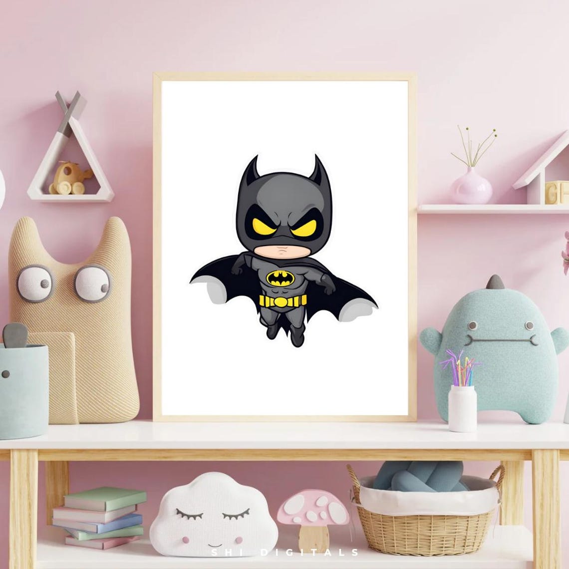 Superhero Wall Art Superhero Nursery Poster Superhero 10 Set Nursery ...