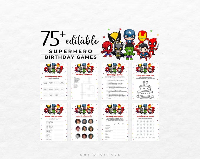 Superhero Scavenger Hunt, Superhero Game, Superhero Birthday, Superhero ...