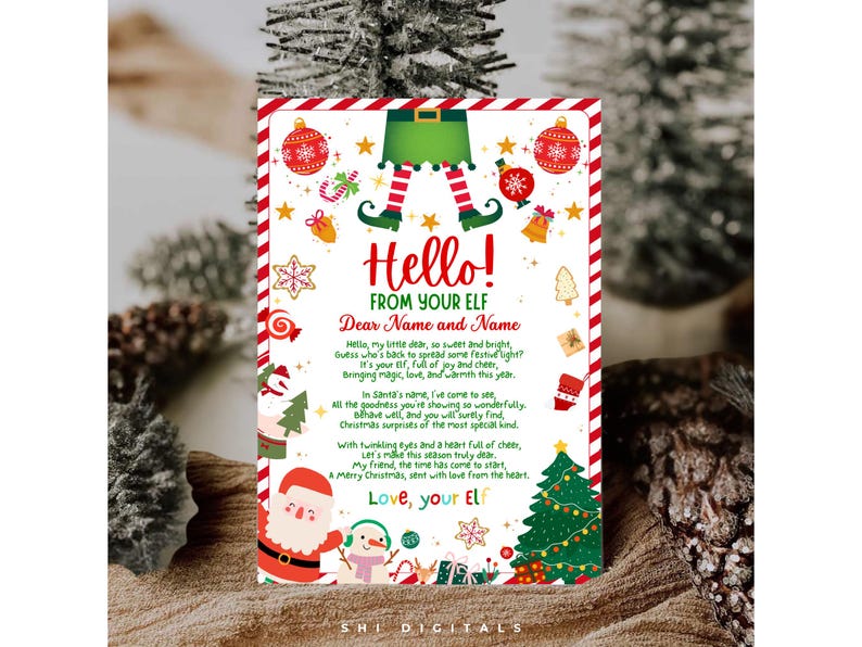 Elf Arrival Letter First Time Elf Introduction Letter 1st Time Elf ...