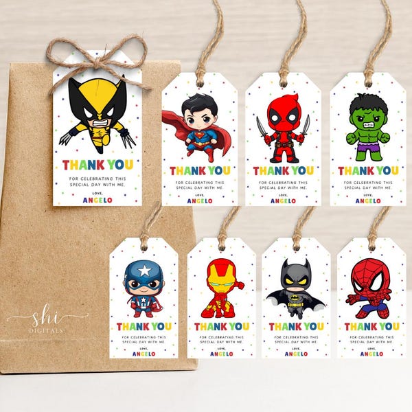 Superhero Gift Tag - 60+ Gift Ideas for 2025