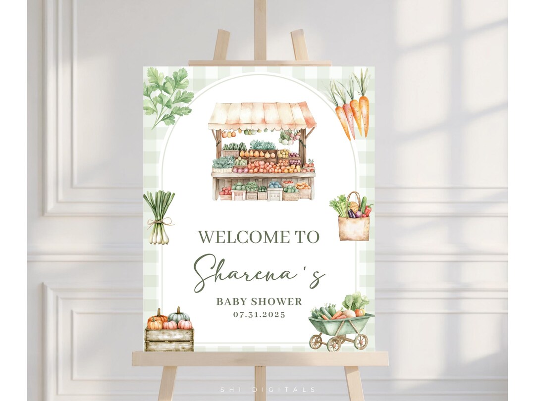 Locally Grown Welcome Sign Template LG01 - Etsy