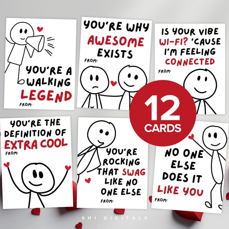 Stick Figure Valentine - Etsy