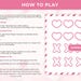 Tic Tac Toe Game Printable Valentine's Day Games Couple Party Games ...