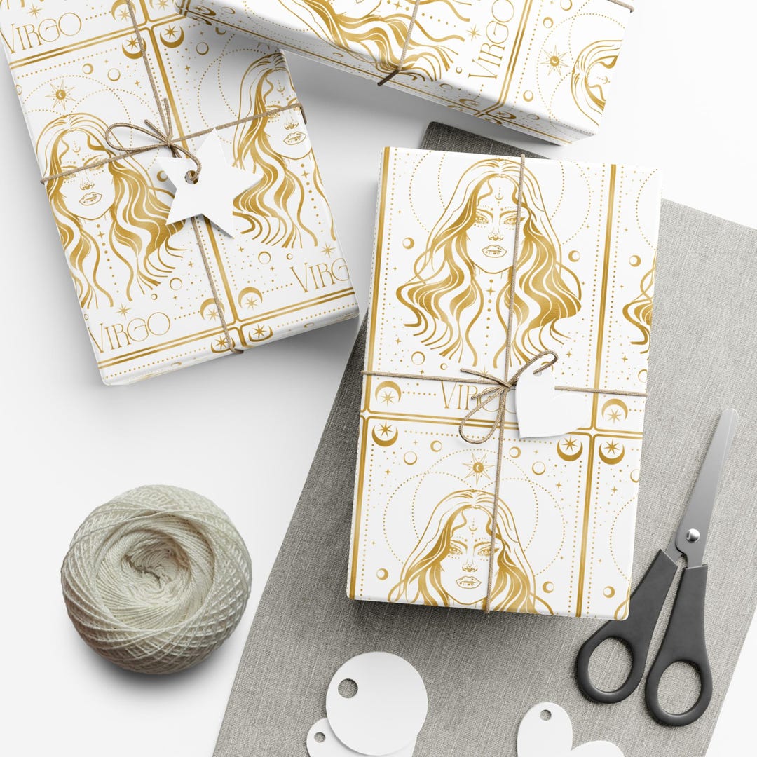 Zodiac Virgo Wrapping Paper - Etsy