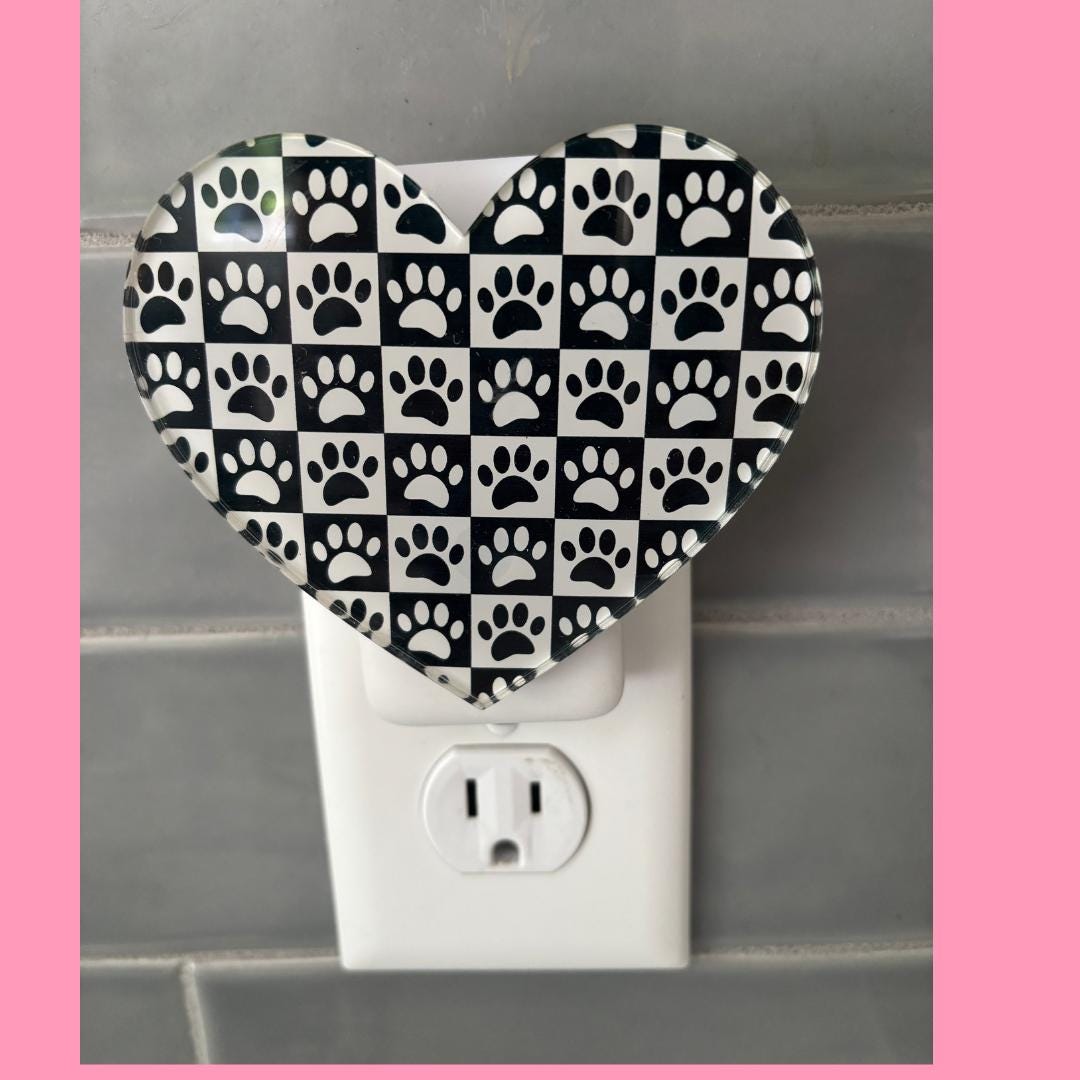 Paw Nightlight, Pet Nightlight, Paw Print Night Light, Animal ...
