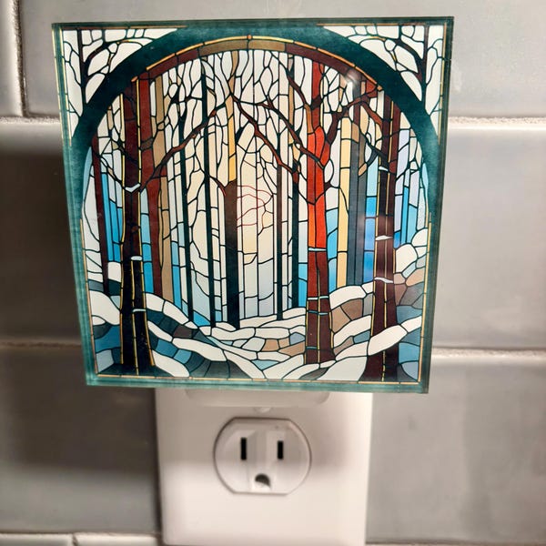 Winter Night Light Covers - Etsy
