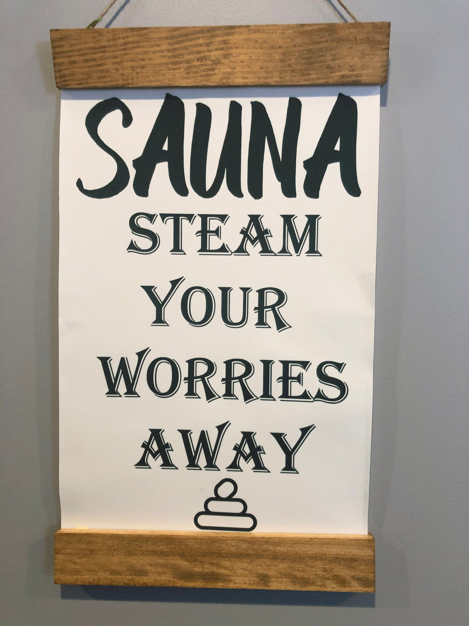 Sauna canvas art sauna sign sign for sauna sauna decor | Etsy