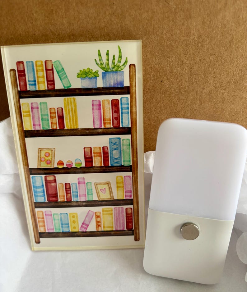 Book Themed Nightlight for the Book Lover - Book Club Gift - Gifts for ...