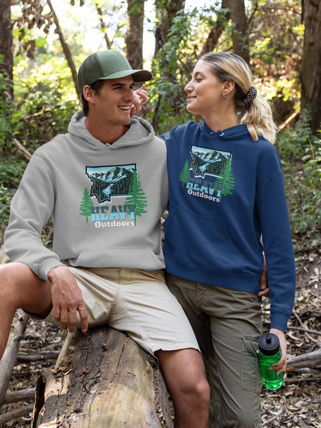 Montana Heavy Outdoors Hoodie, Three-panel Fleece Sweatshirt - Etsy