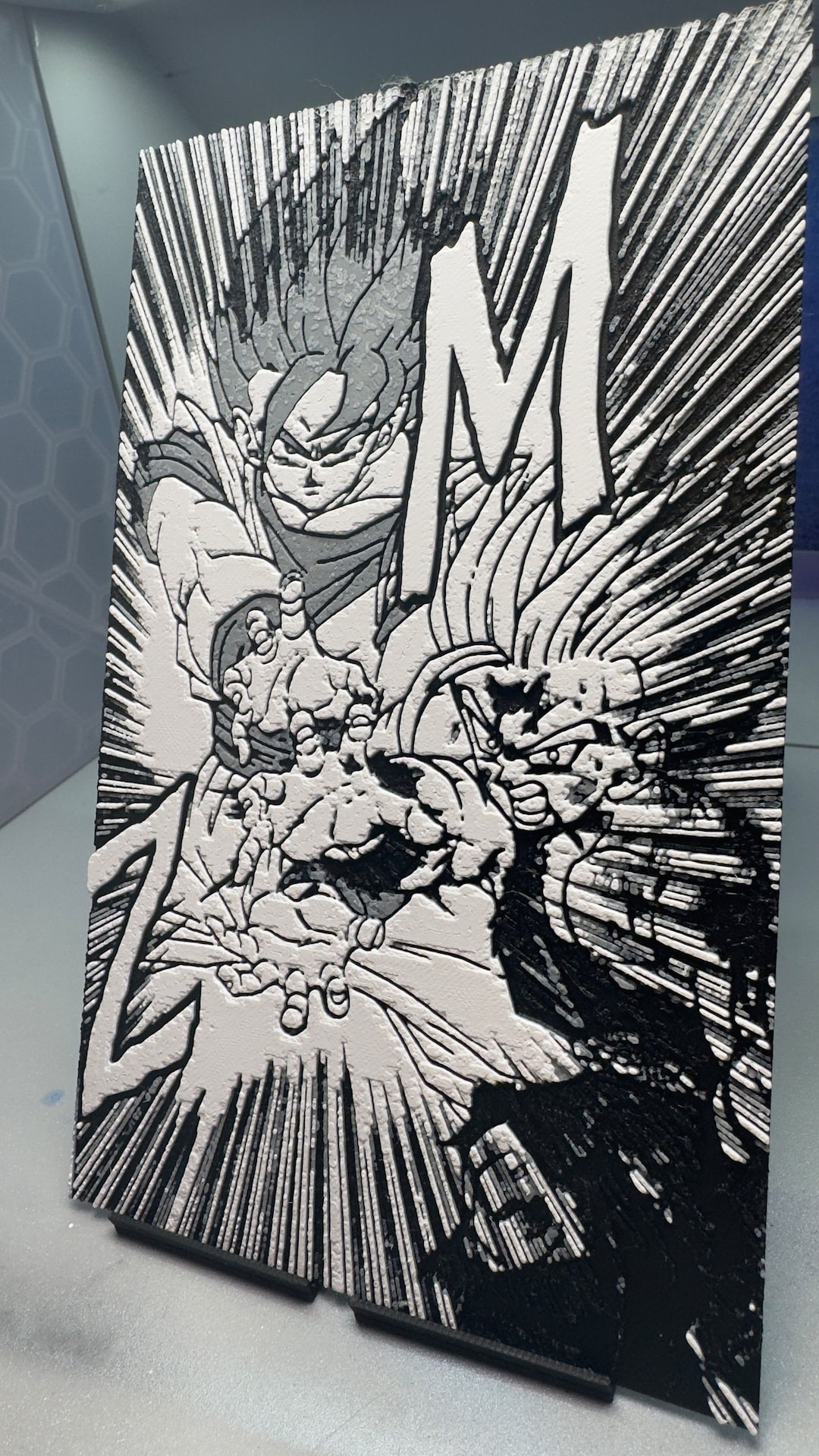 Goku and Teen Gohan Father Son Kamehameha Manga Panel 3D Printed Poster ...