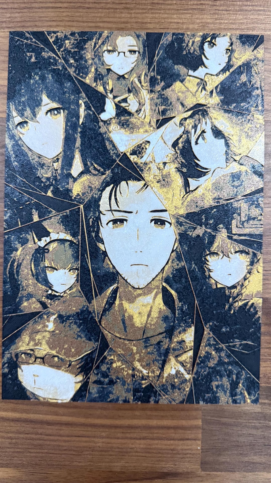Steins;gate Okarin Kurisu Daru 3D Poster Art Print W/ Metallic Texture - Etsy