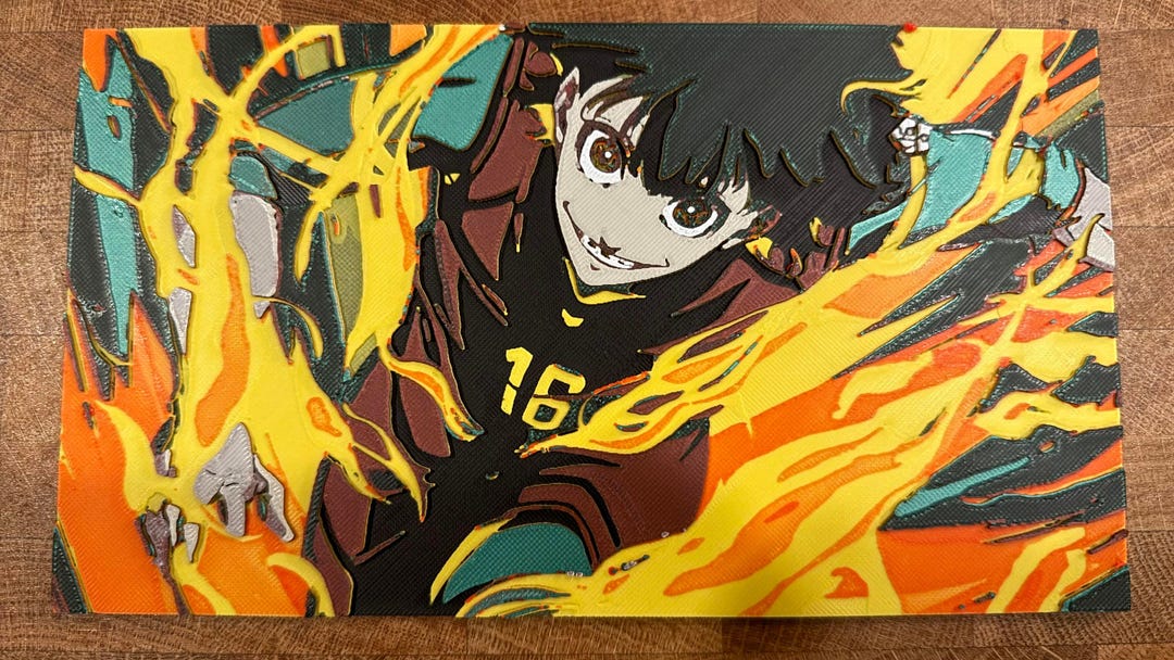 Bachira Blue Lock 3D Poster Art Print - Etsy