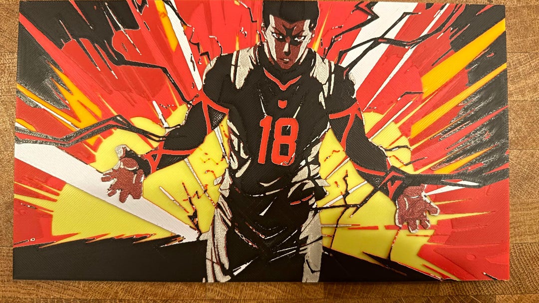 Barou Blue Lock 3D Poster Art Print - Etsy