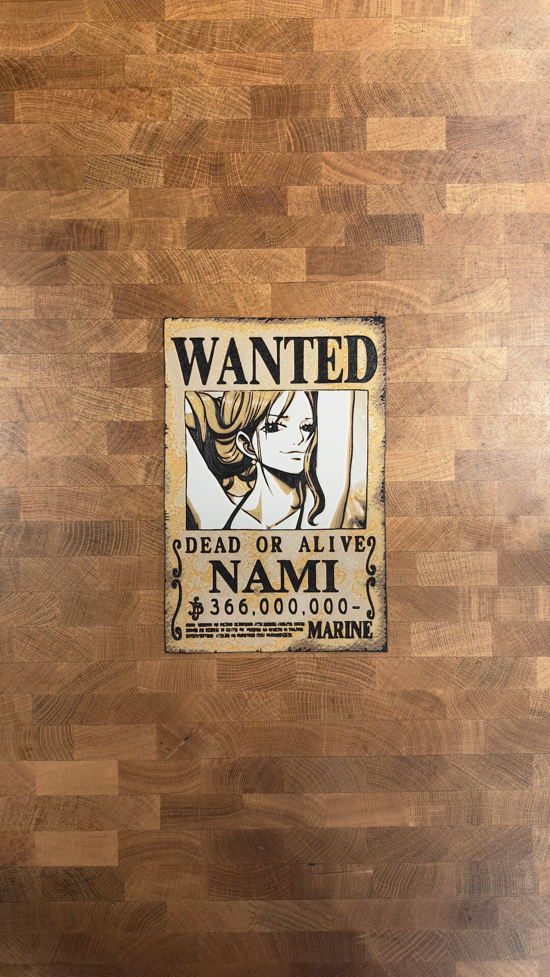 Nami One Piece WANTED 3D Printed Poster W/ Texture - Etsy Australia