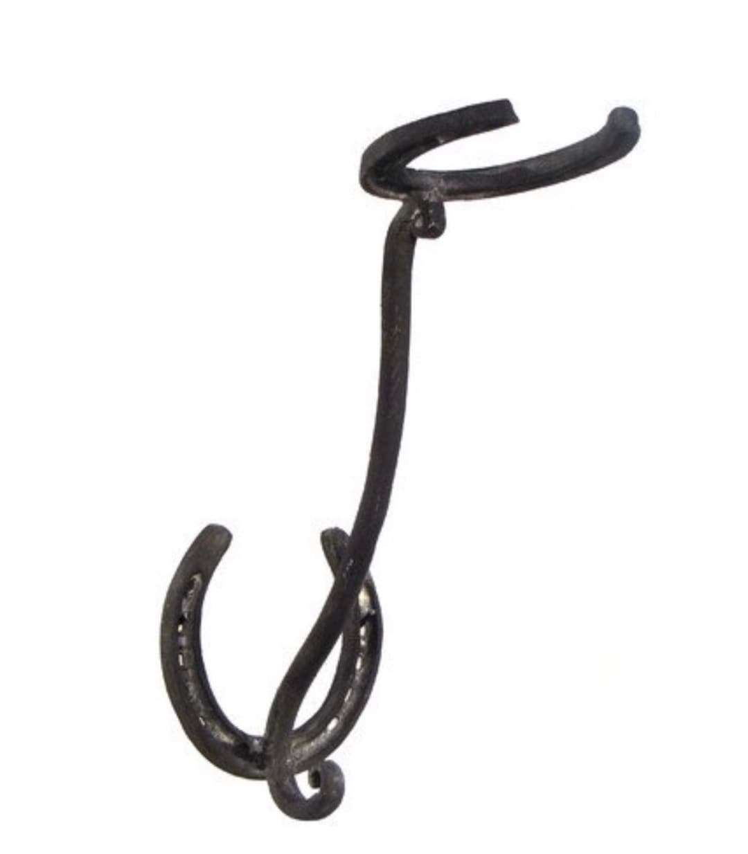 Western Decor Cast Iron Horseshoe Cowboy Wall Mount Hat Rack - Etsy