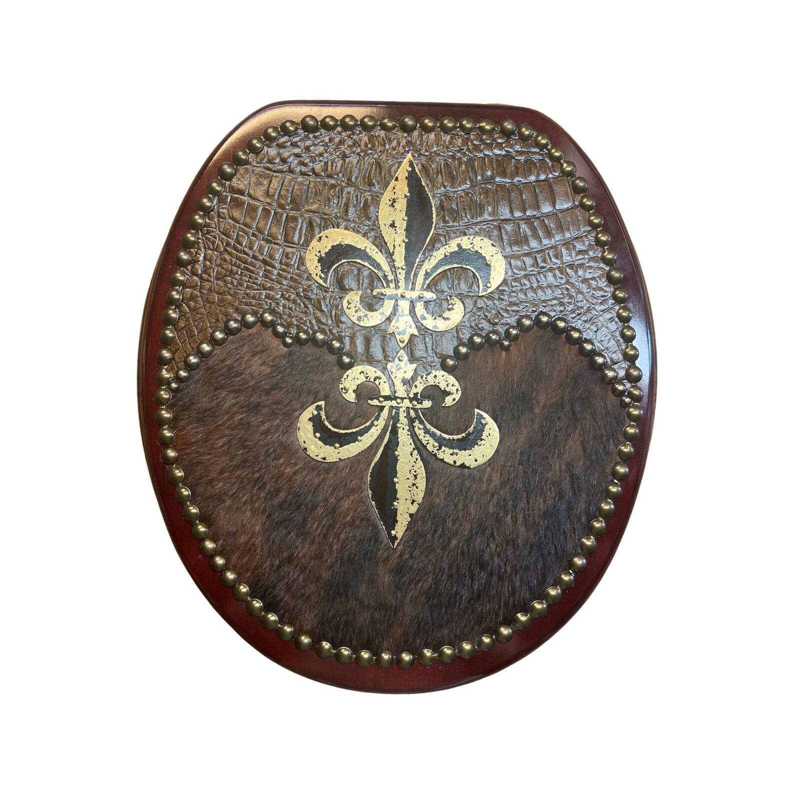 Western Cowhide & Embossed Crocodile Tuscan Drake Leather New Orleans ...