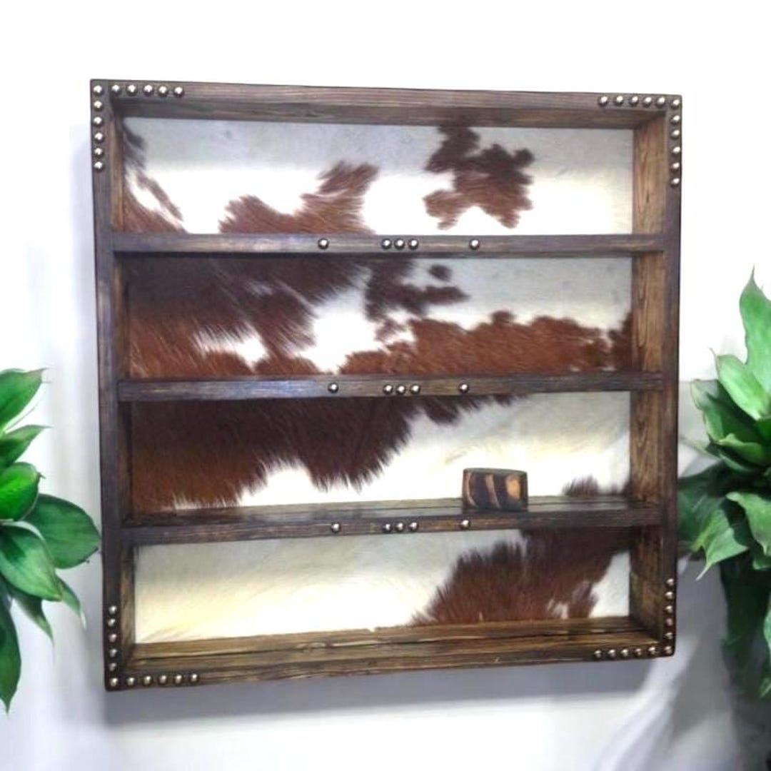 Cowhide Rodeo Trophy Buckle Display Case, Wall Hung 24"x24" - Etsy