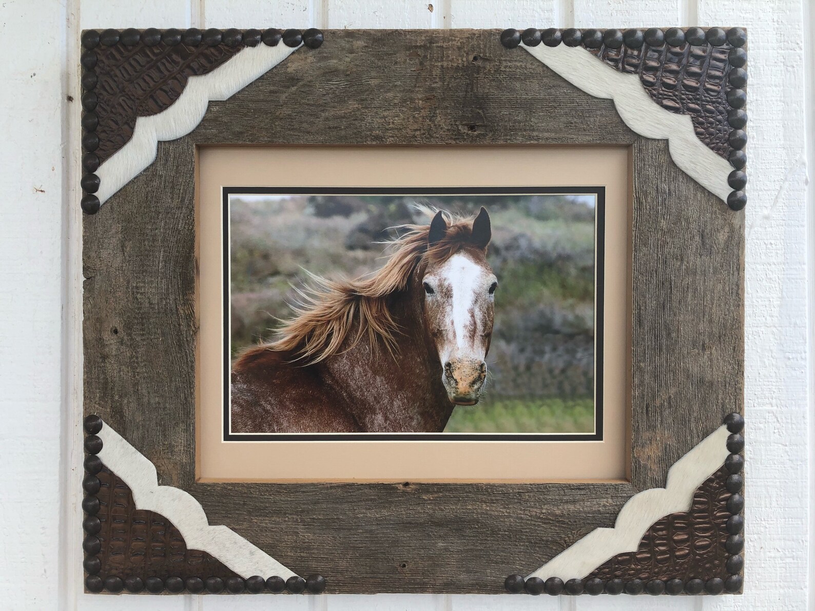 Ready to Hang Rustic Western Decor Framed Wall Art Wild Horse - Etsy