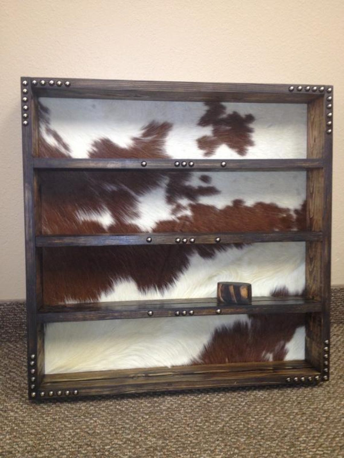 Cowhide Rodeo Trophy Buckle Display Case, Wall Hung 24"x24" - Etsy