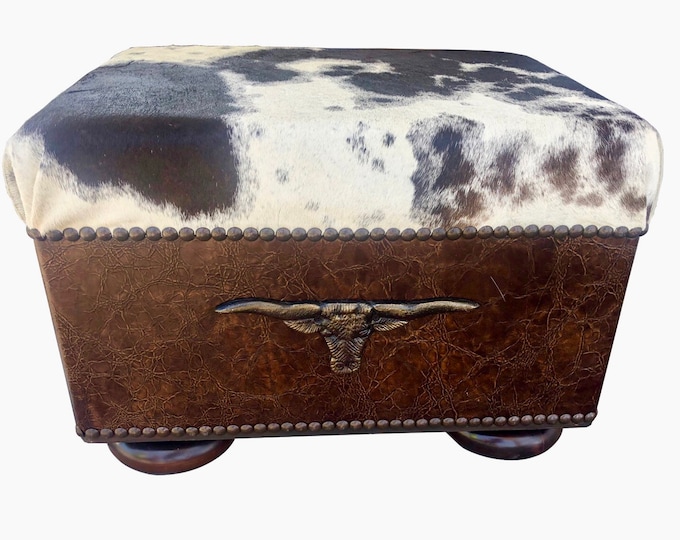 LARGE Cowboy Western Decor Padded Genuine Distressed Leather - Etsy