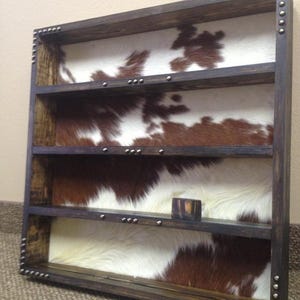Cowhide Rodeo Trophy Buckle Display Case, Wall Hung 24"x24" - Etsy