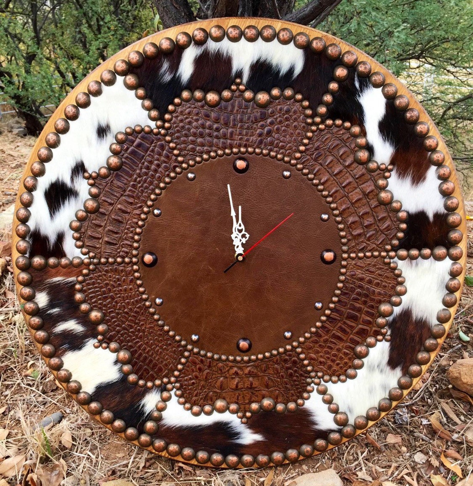 24 Fancy Western Cowboy Decor Wall Hang Round Clock - Etsy