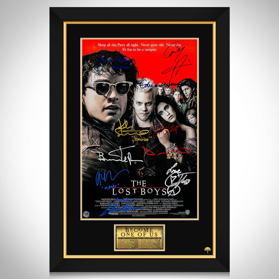 The Lost Boys Movie Mini Poster Limited Signature Edition Custom Frame ...