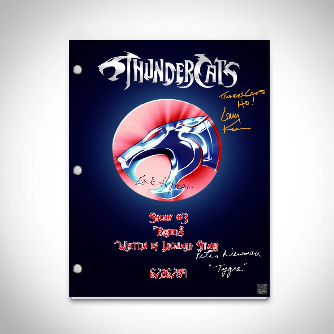 Thundercats Script Limited Signature Edition - Etsy