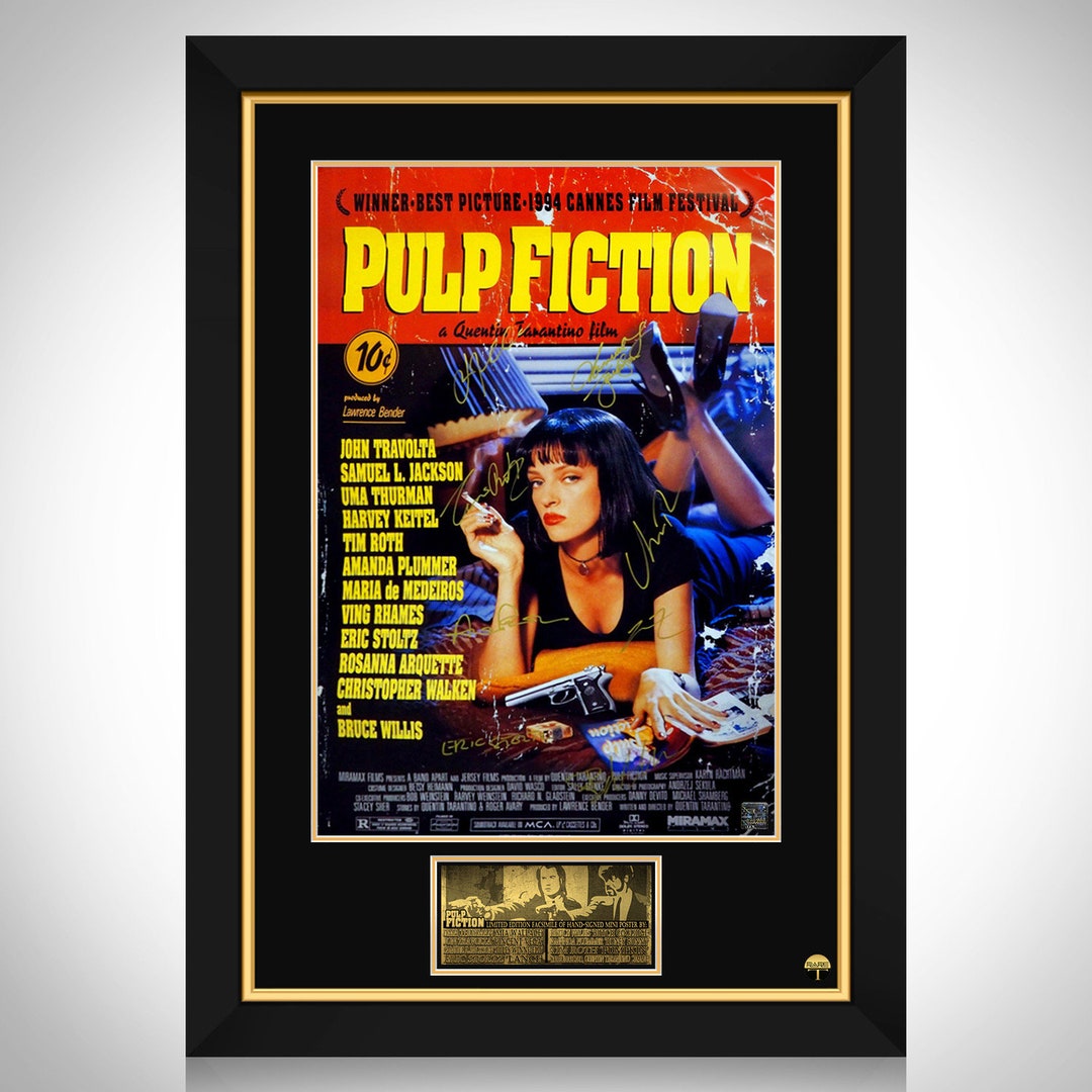 Pulp Fiction Movie Mini Poster Limited Signature Edition Studio ...