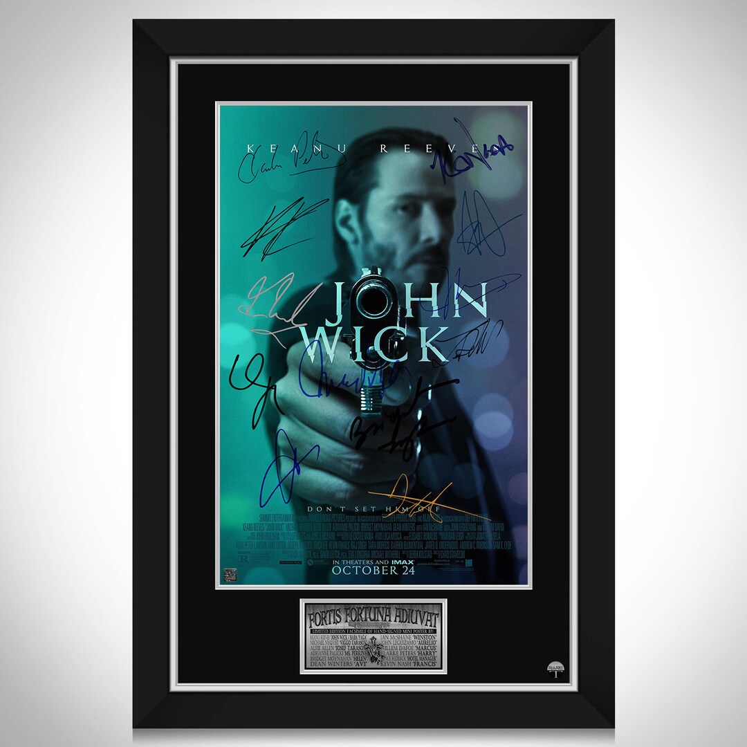 John Wick Mini Poster Limited Signature Edition Studio Licensed Custom ...