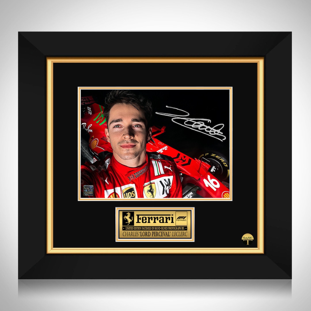 Charles Leclerc Ferrari Icon F1 Photo Limited Signature Edition Custom ...