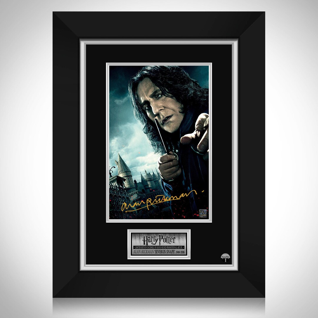 Harry Potter Severus Snape Photo Limited Signature Edition Custom Frame ...