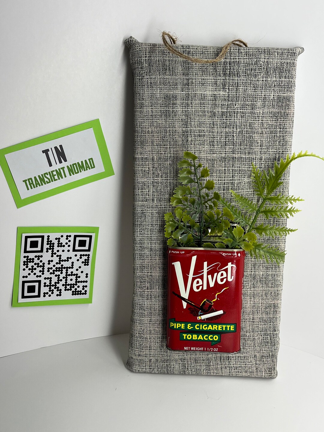 Vintage Tobacco Tin Vase Memo Board - Etsy