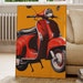 Retro Red Scooter Wall Art Print, Digital Download, Printable ...