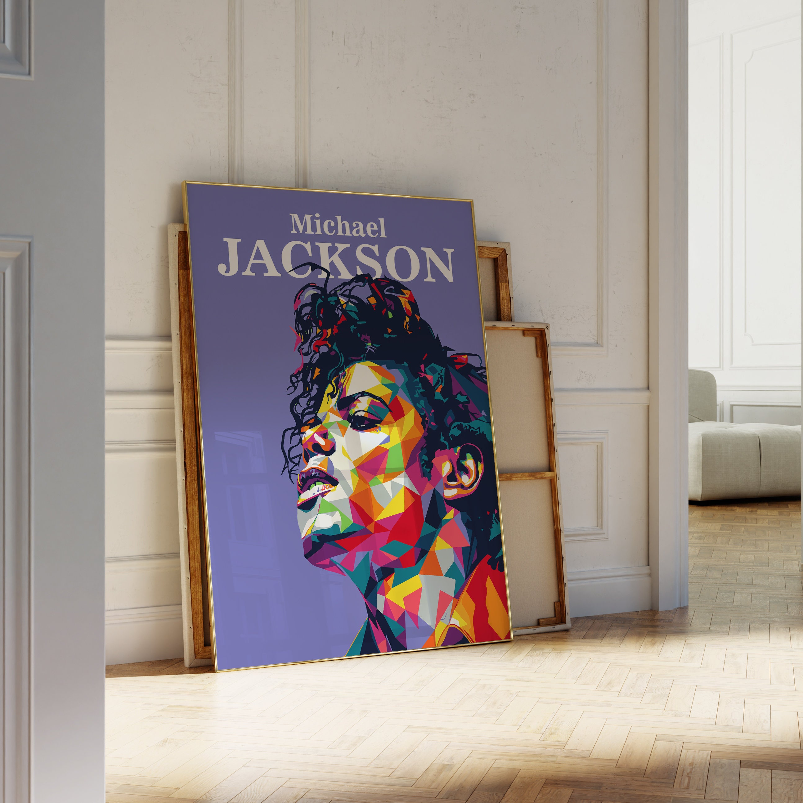 Michael Jackson Poster, Illustration Abstract Michael Jackson Wall Art ...