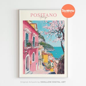 Positano Italy Wall Art, Positano Prints, Positano Landscape, Travel ...