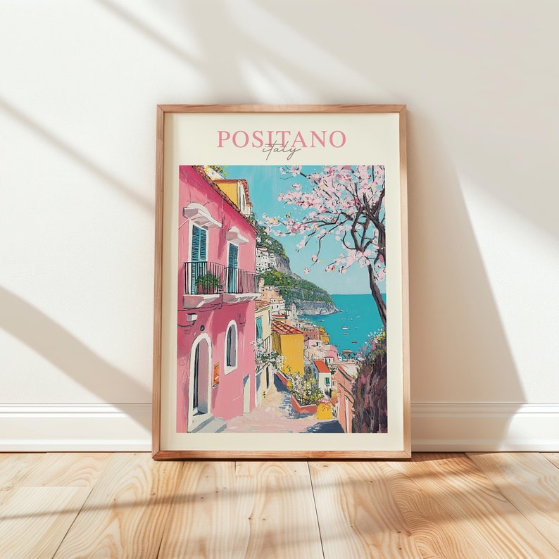 Positano Italy Wall Art, Positano Prints, Positano Landscape, Travel ...