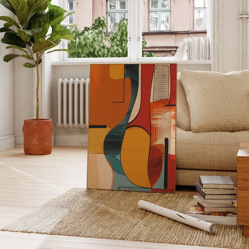 Abstract Art Prints Set: Modern Colorful Wall Decor (digital Download ...