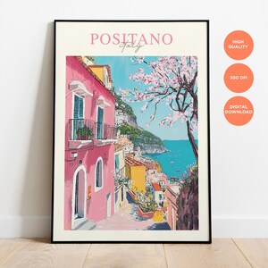 Positano Italy Wall Art, Positano Prints, Positano Landscape, Travel ...