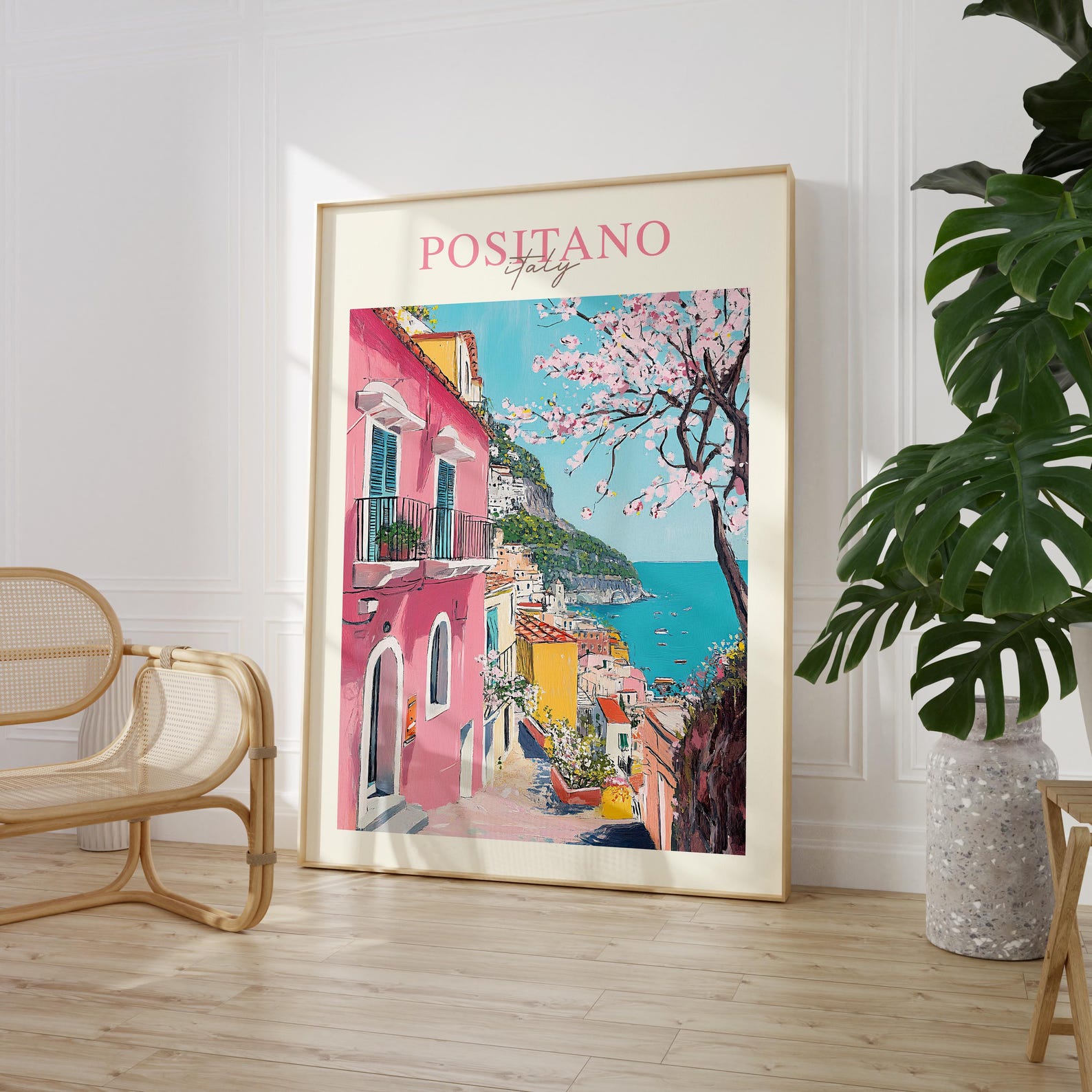 Positano Italy Wall Art, Positano Prints, Positano Landscape, Travel ...