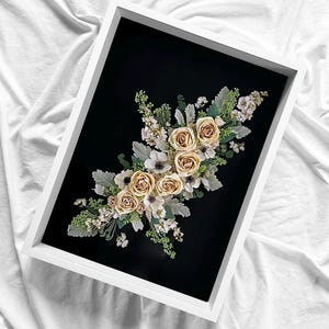 Wedding Flower Preservation Shadow Box: Custom 3D Floral Preservation ...
