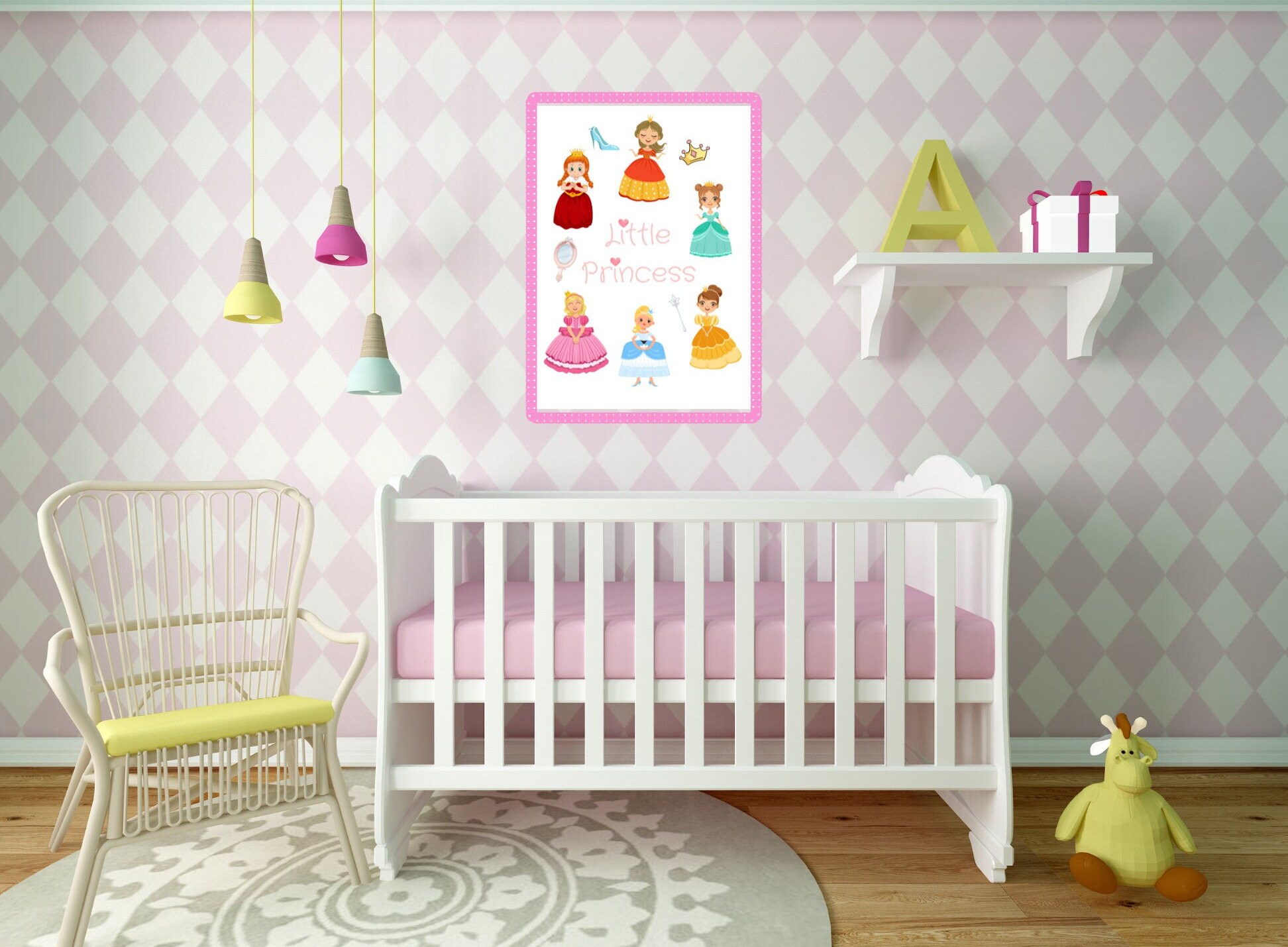 Little Princess Wall Art, Digital File, Instant Download, Girl's Room ...