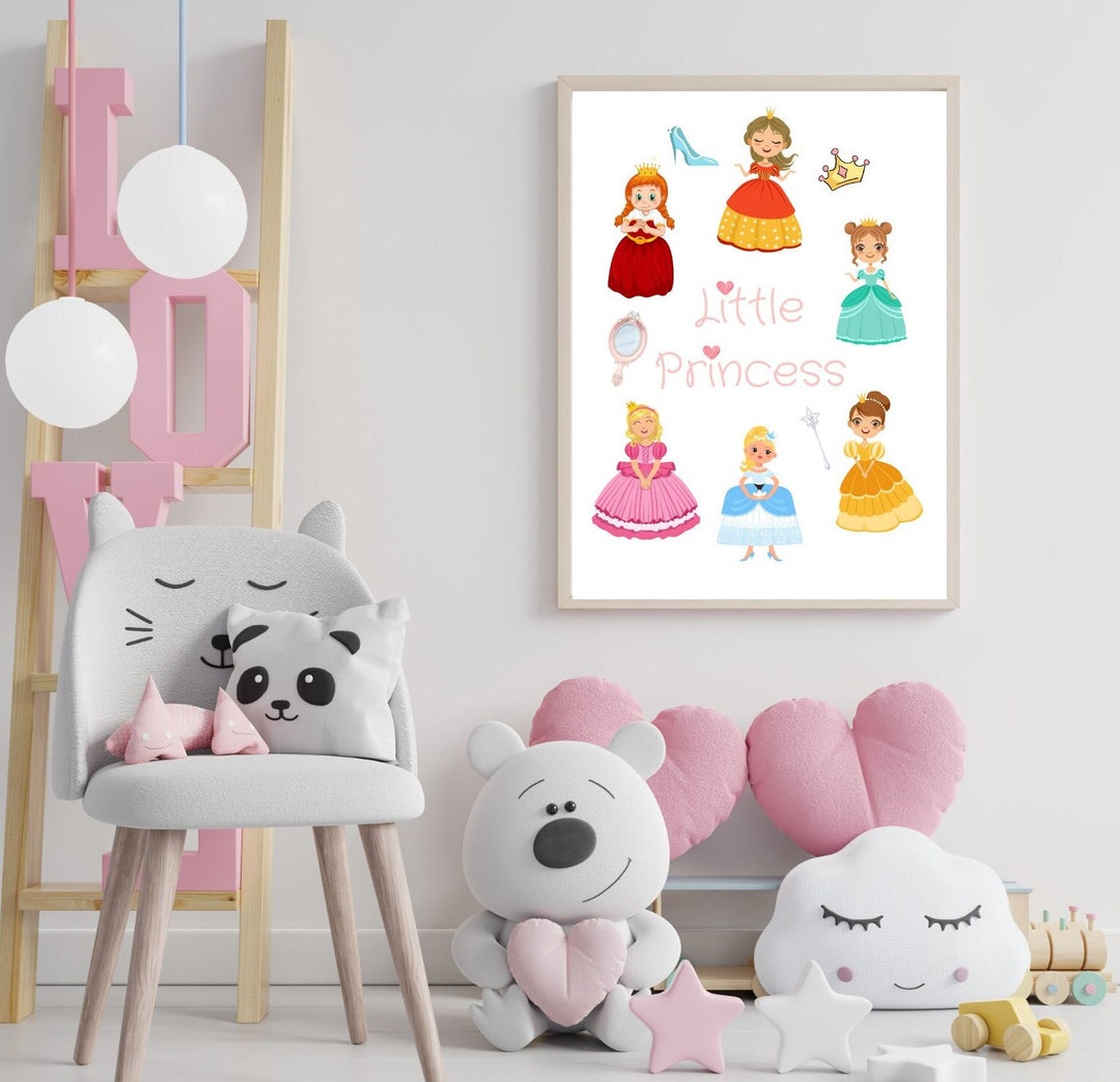 Little Princess Wall Art, Digital File, Instant Download, Girl's Room ...