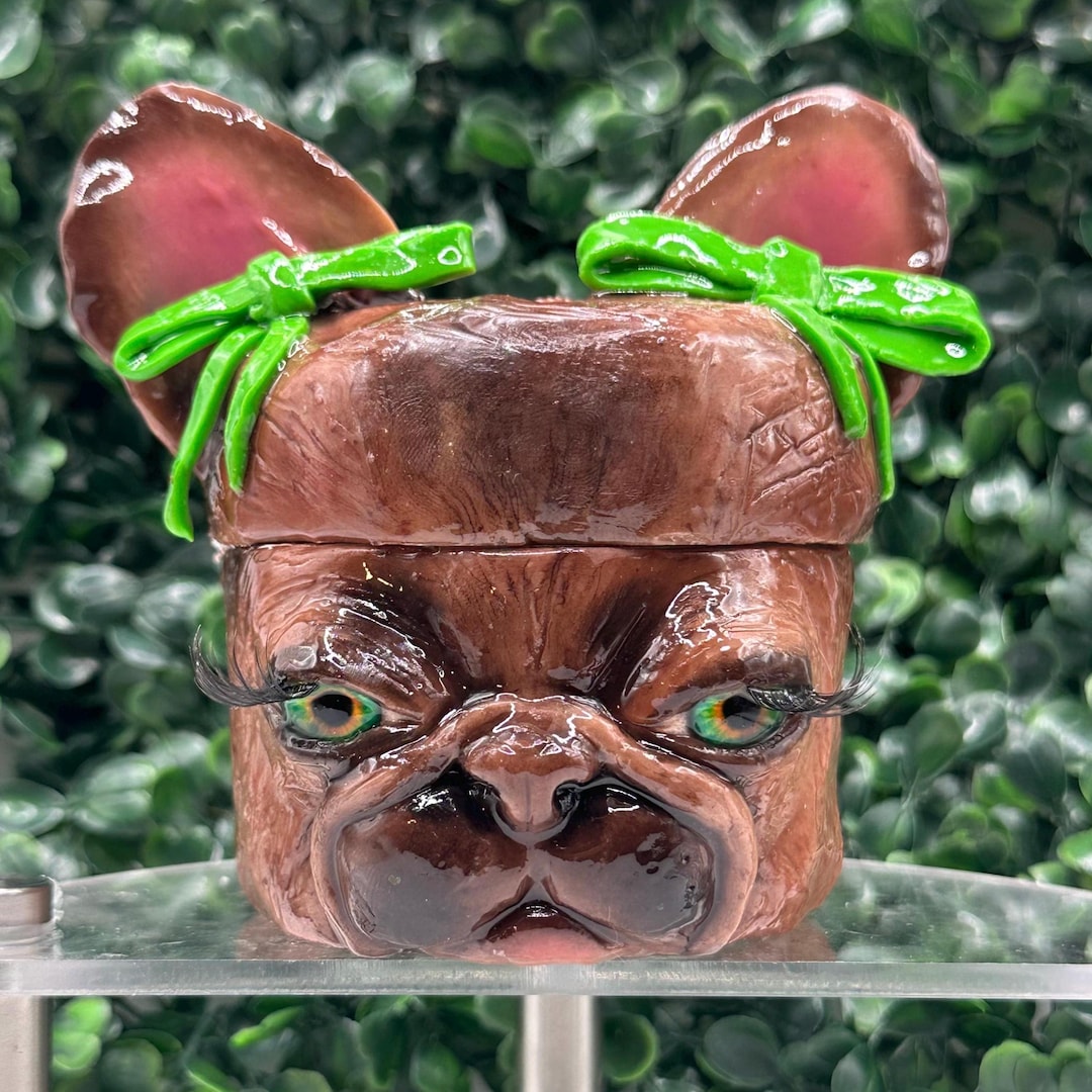 Frenchie Pup Stash Jar - Etsy