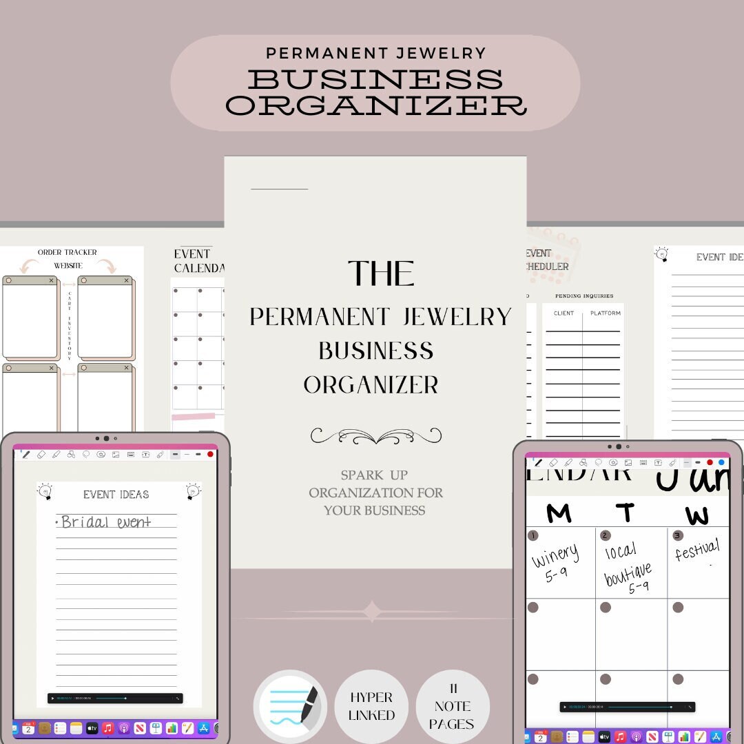 Permanent Jewelry Business Organizer, Permanent Jewelry Business Tools ...